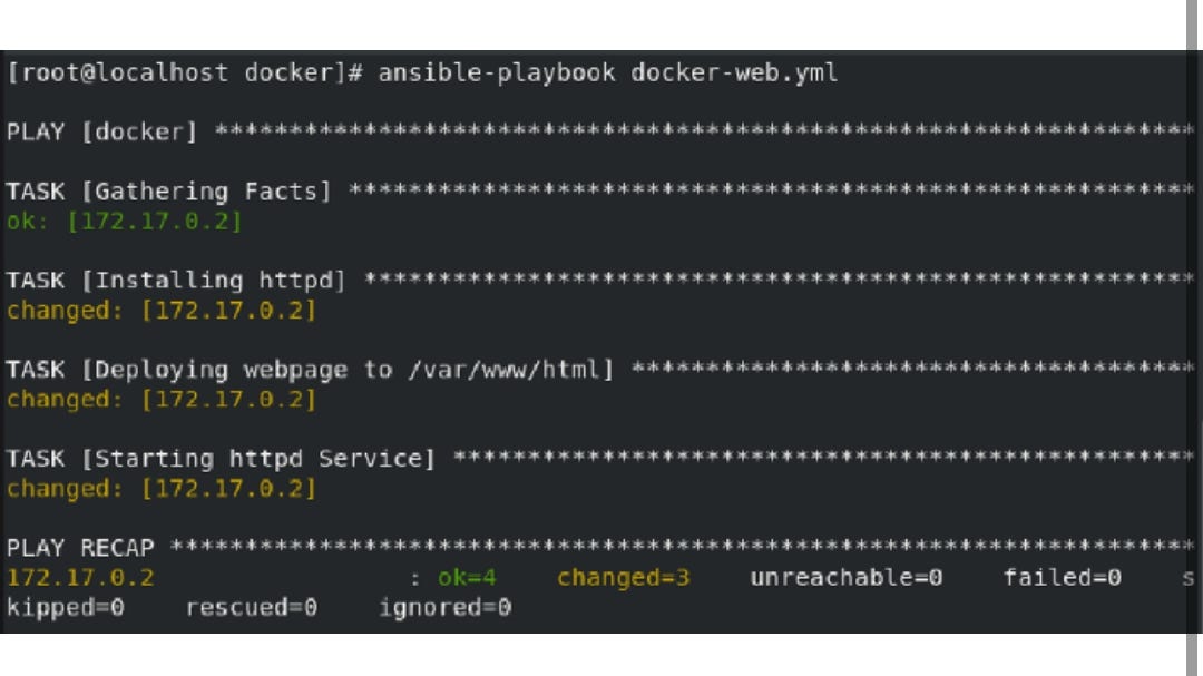 Ansible Playbook That Will Retrieve New Container Ip And Dynamically