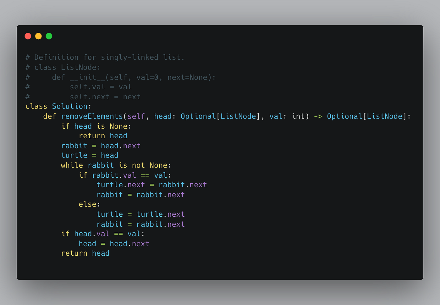 LeetCode Patterns Adventure 13 — Remove Linked List Elements | by Evan Hong | Medium