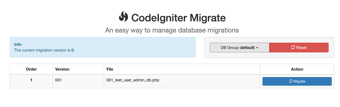 ขั้นตอนการสร้าง Database ด้วย Codeigniter Migration | by 7svv | Medium