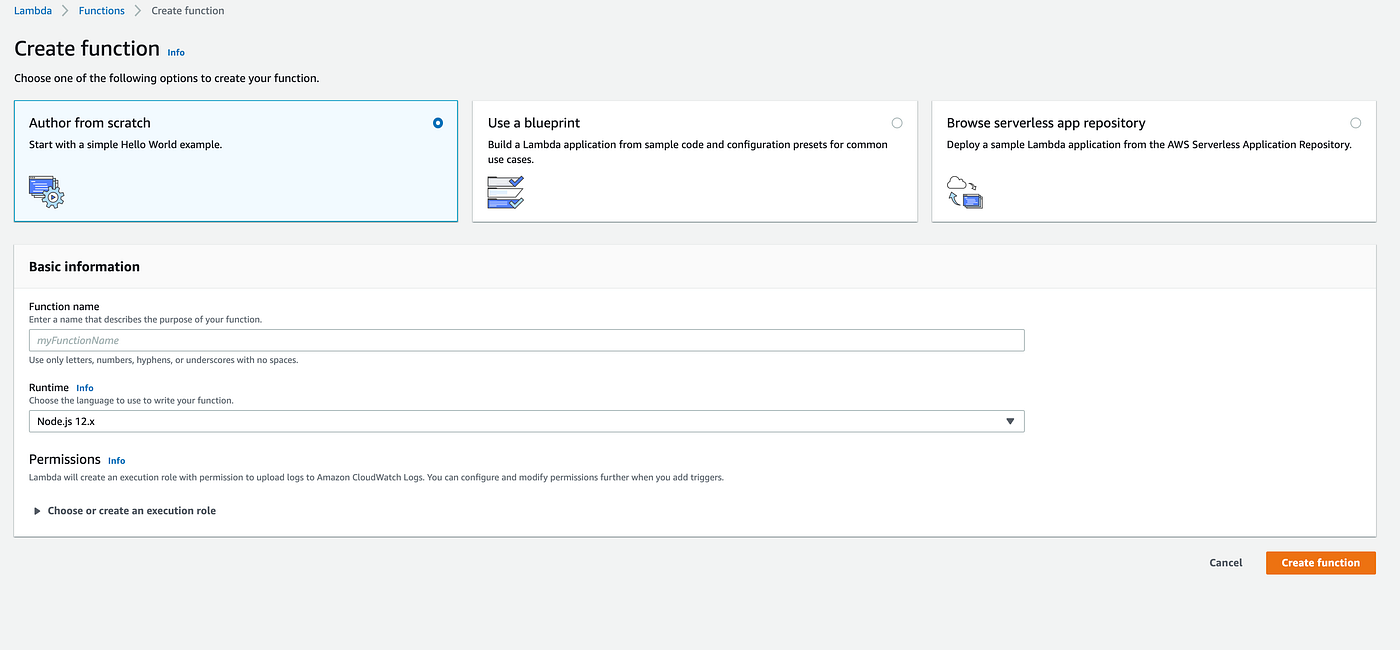 AWS Lambda in NODE.JS | AWS | LAMBDA | NODE.js | Medium