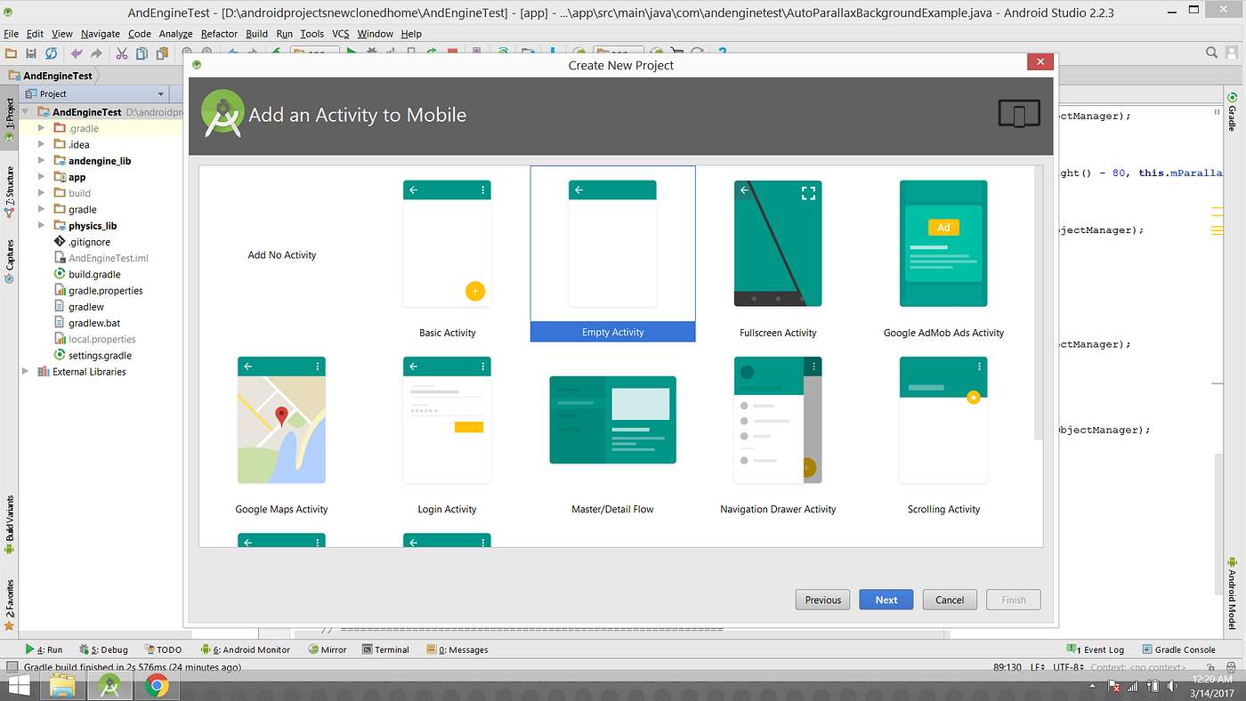 SetUp AndEngine with Android Studio (2017/18) with ScreenShots | by Bipin Ale | Medium