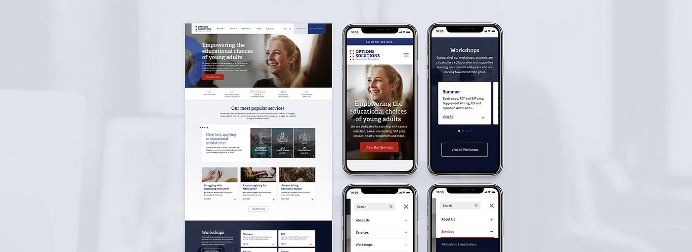 UX/UI Design and Brand Redesign for Options Solutions | by Marcos Duda ...