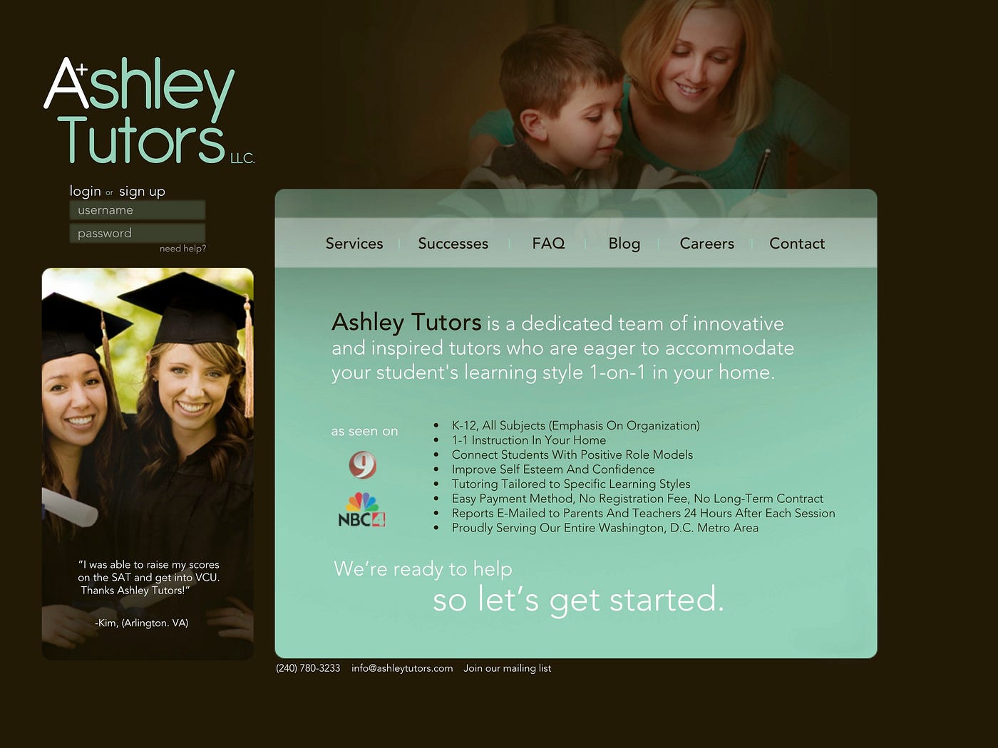Ashley Tutors Homepage | by Alana Stanley | Medium