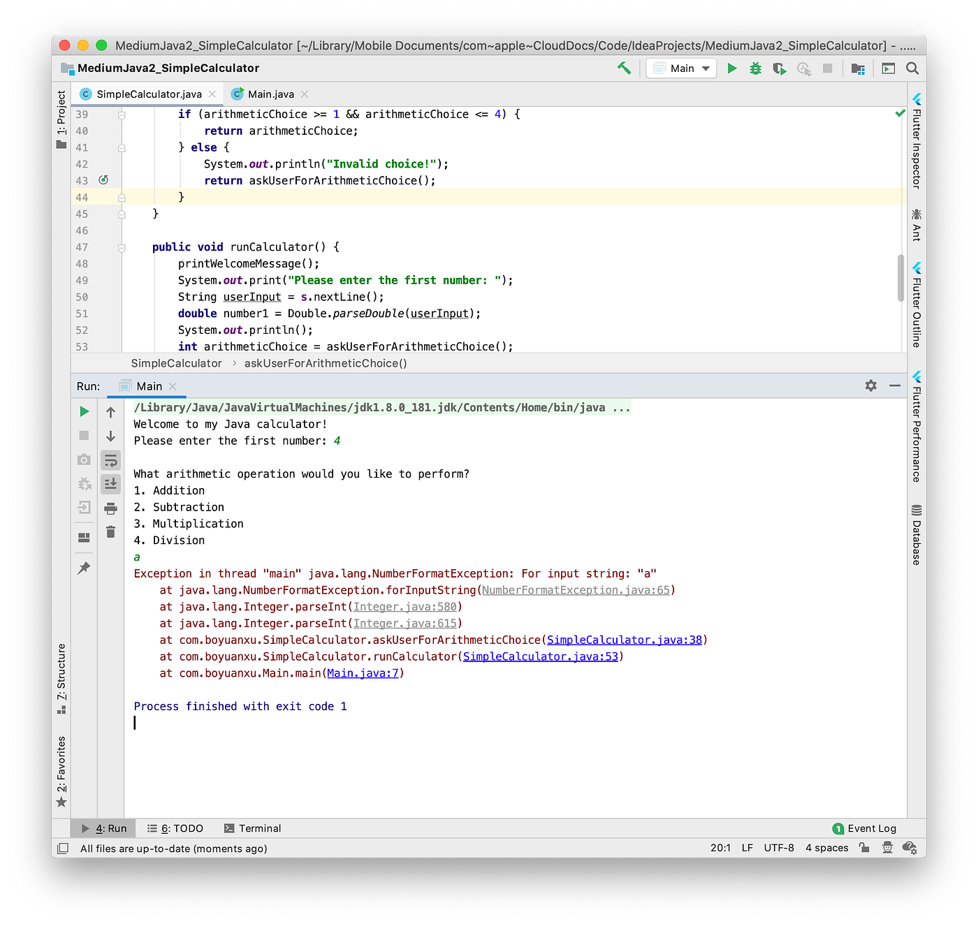 [JAVA-2j] Building a Simple Calculator: Using Try-Catch to Gracefully ...
