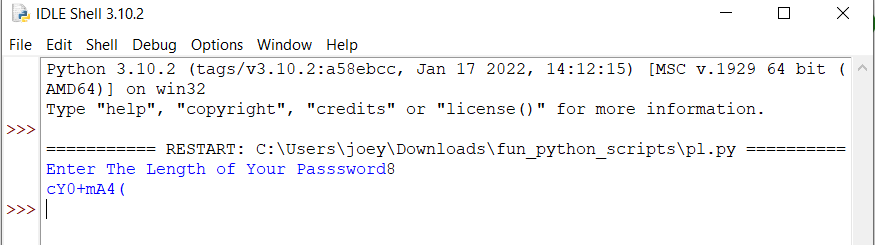 Generating Passwords With Python. Create A Random Password Generator With… | by Akshat Mishra ...
