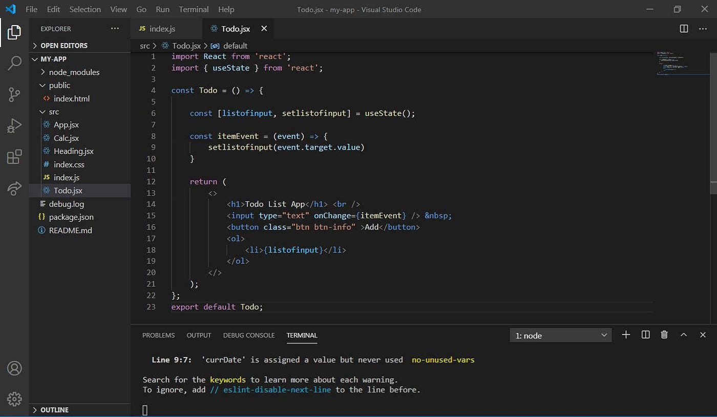 Building a Todo List App with ReactJS | by Muhammad ismail | Medium