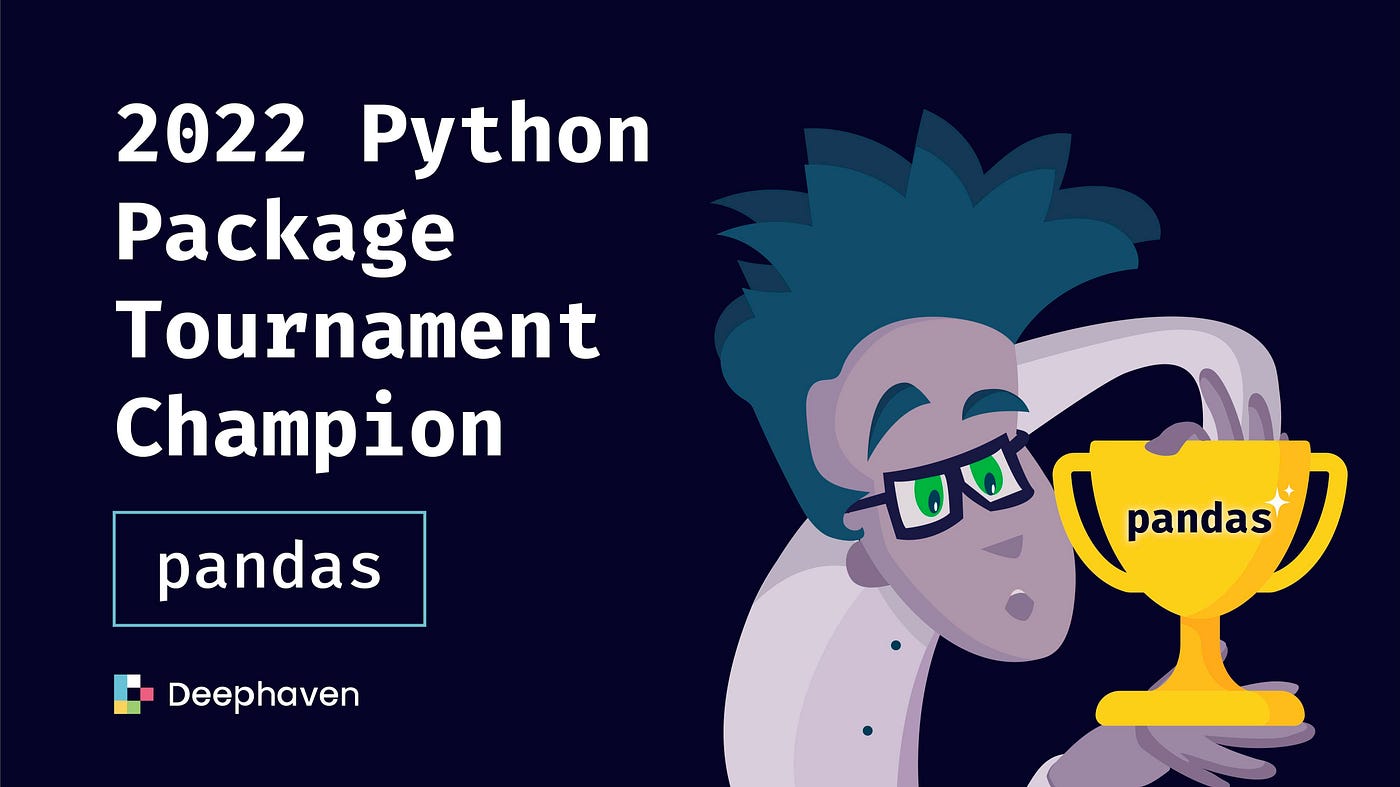 The MVP trophy goes to…pandas!. Announcing the winner of the Python ...