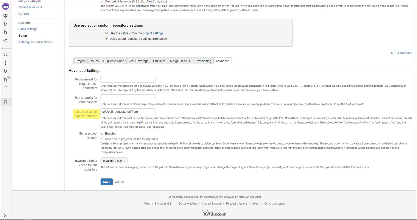 Pipeline For Static Code Analysis Using Jenkins Sonarqube Bitbucket Server By Niyaz