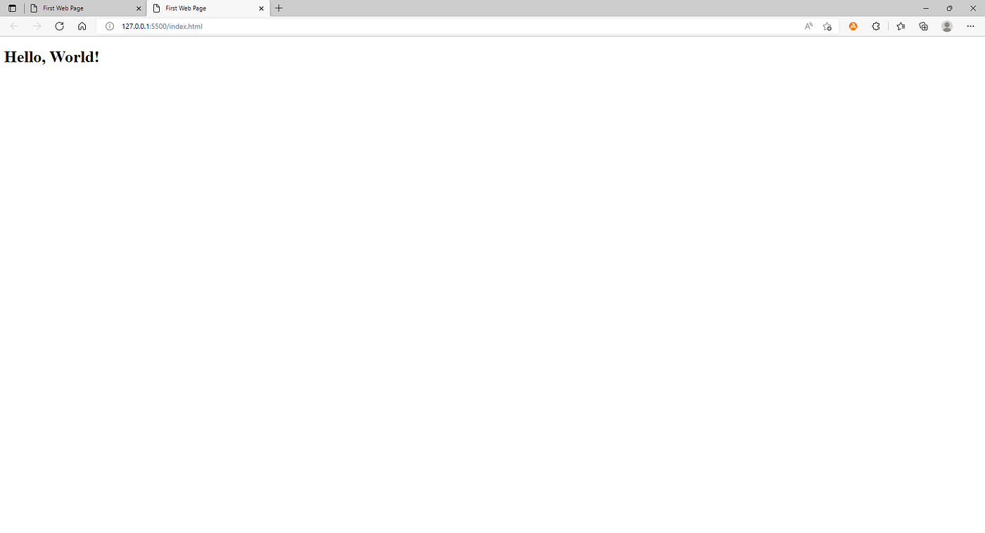 Greeting the World in JavaScript. Plus, A Little Extra HTML… | by ...