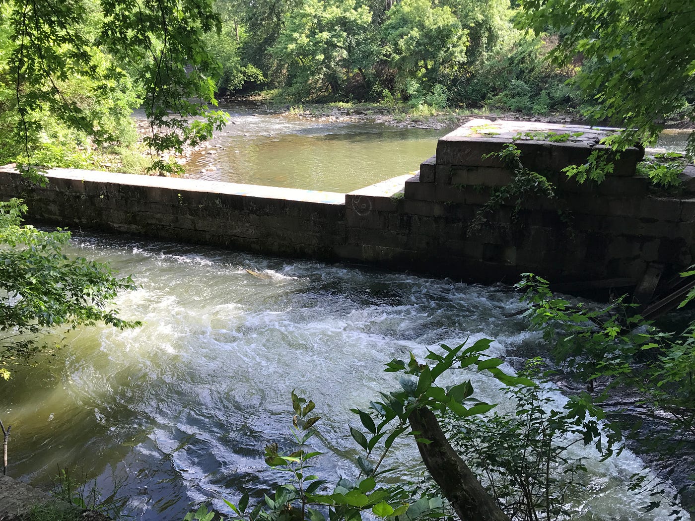 Convergence of Schuylkill River and Tulpehocken Creek, Reading, Pa ...