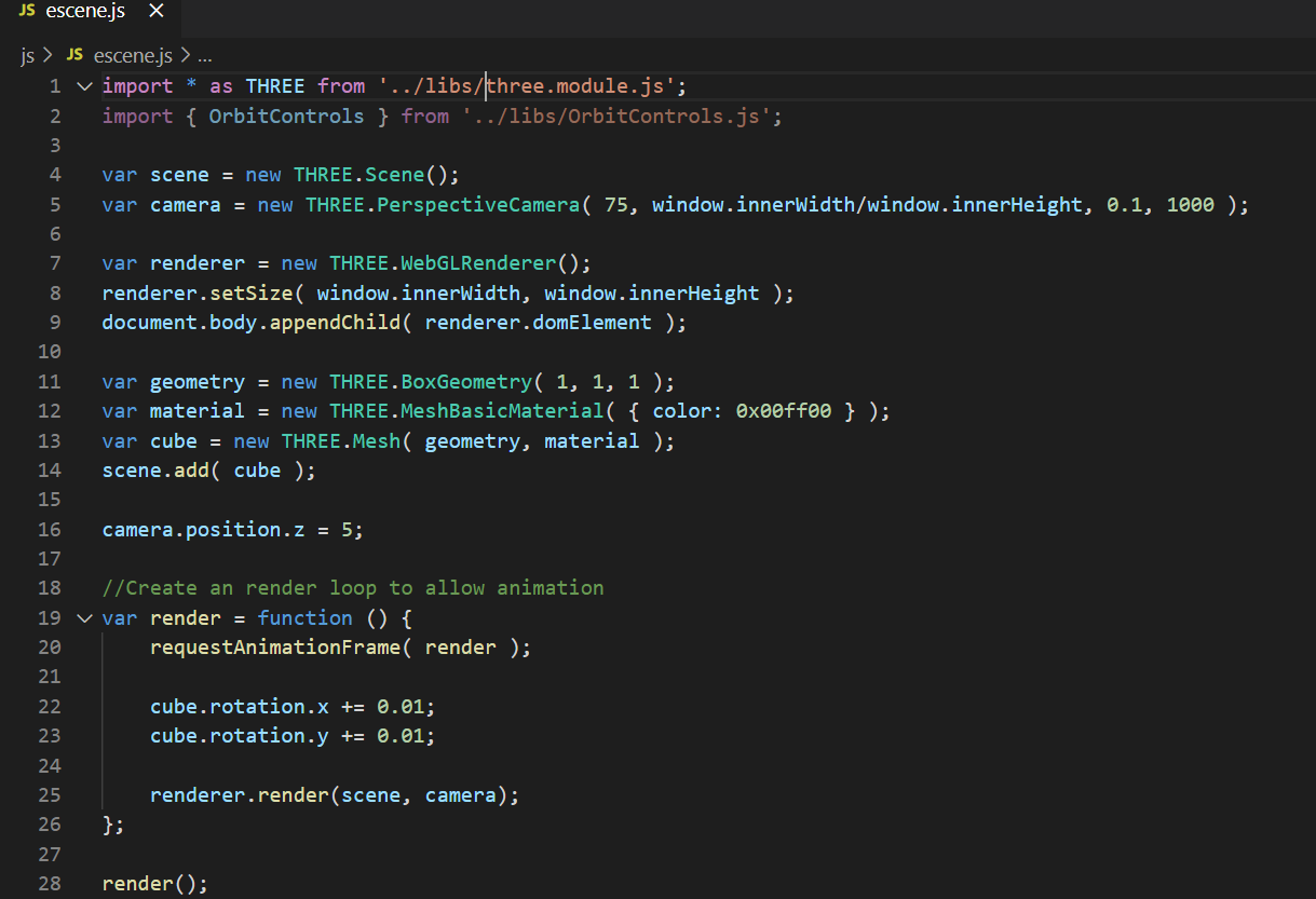 three.js first steps orbitControls setting | by Kosmo | Medium