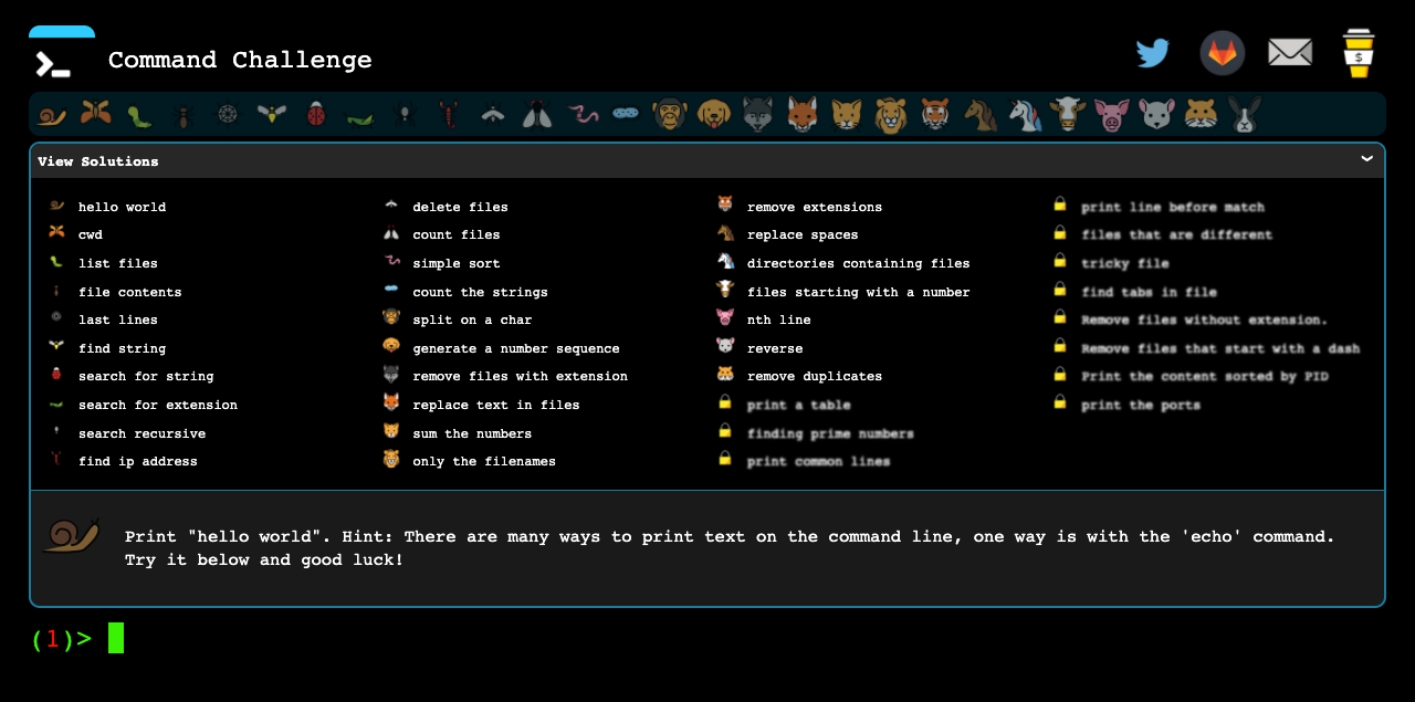 Commandile Challenge (bash). The CMD CHALLENGE Directed Project is a ...