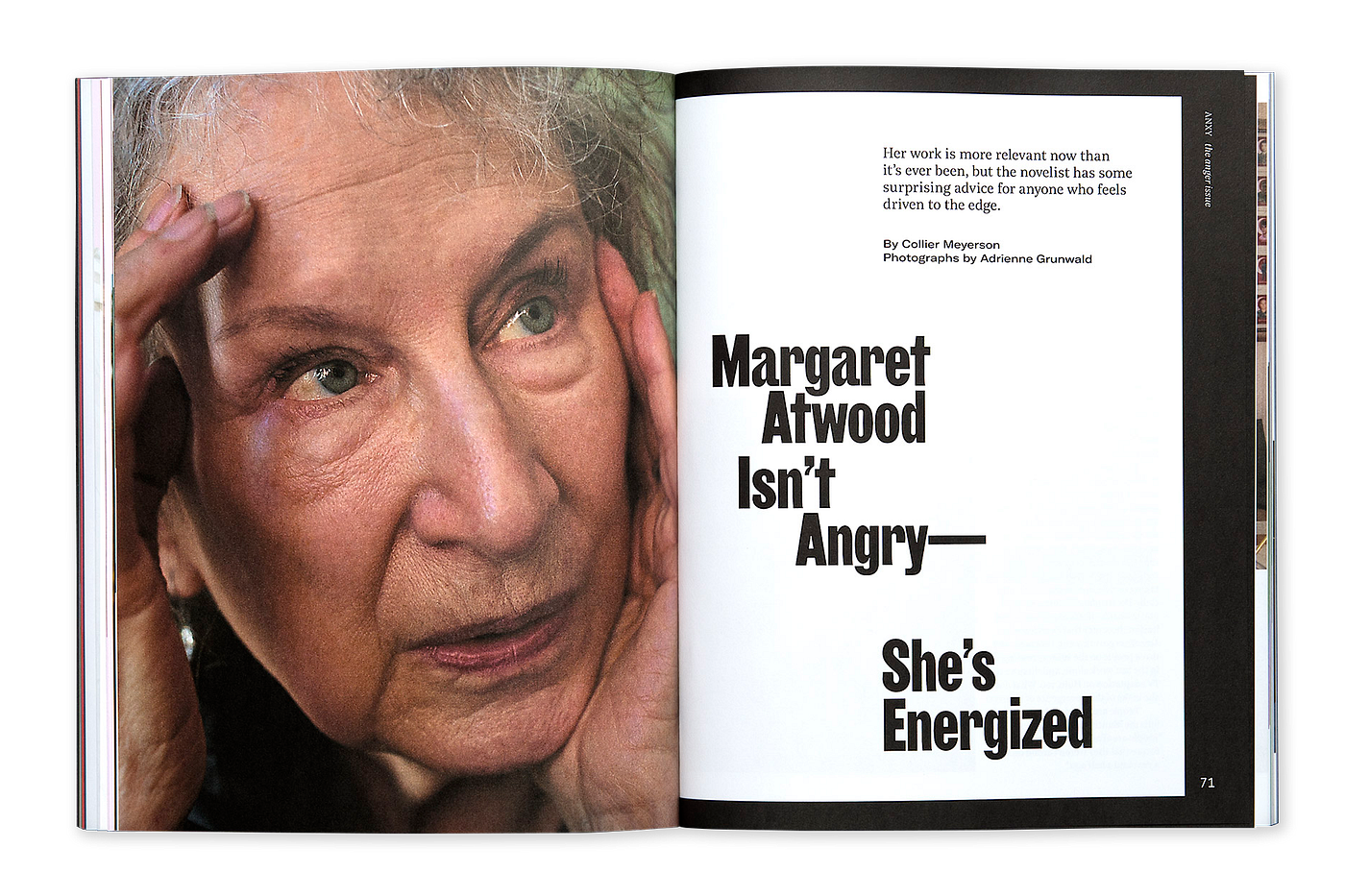 Margaret Atwood Isn’t Angry — She’s Energized | by collier meyerson ...