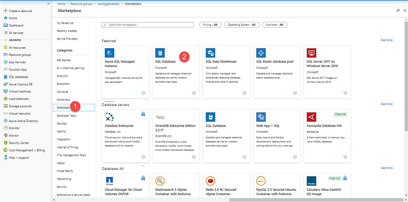 Deploying ASP.net MVC on Azure for students (Web App and SQL Database) | by Fanie Ndlovu | Fanie ...