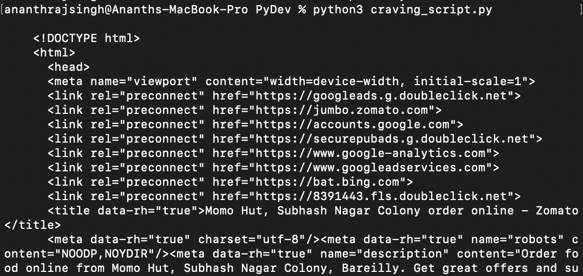 How a Python script satisfied my craving with the help of Zomato | by ...