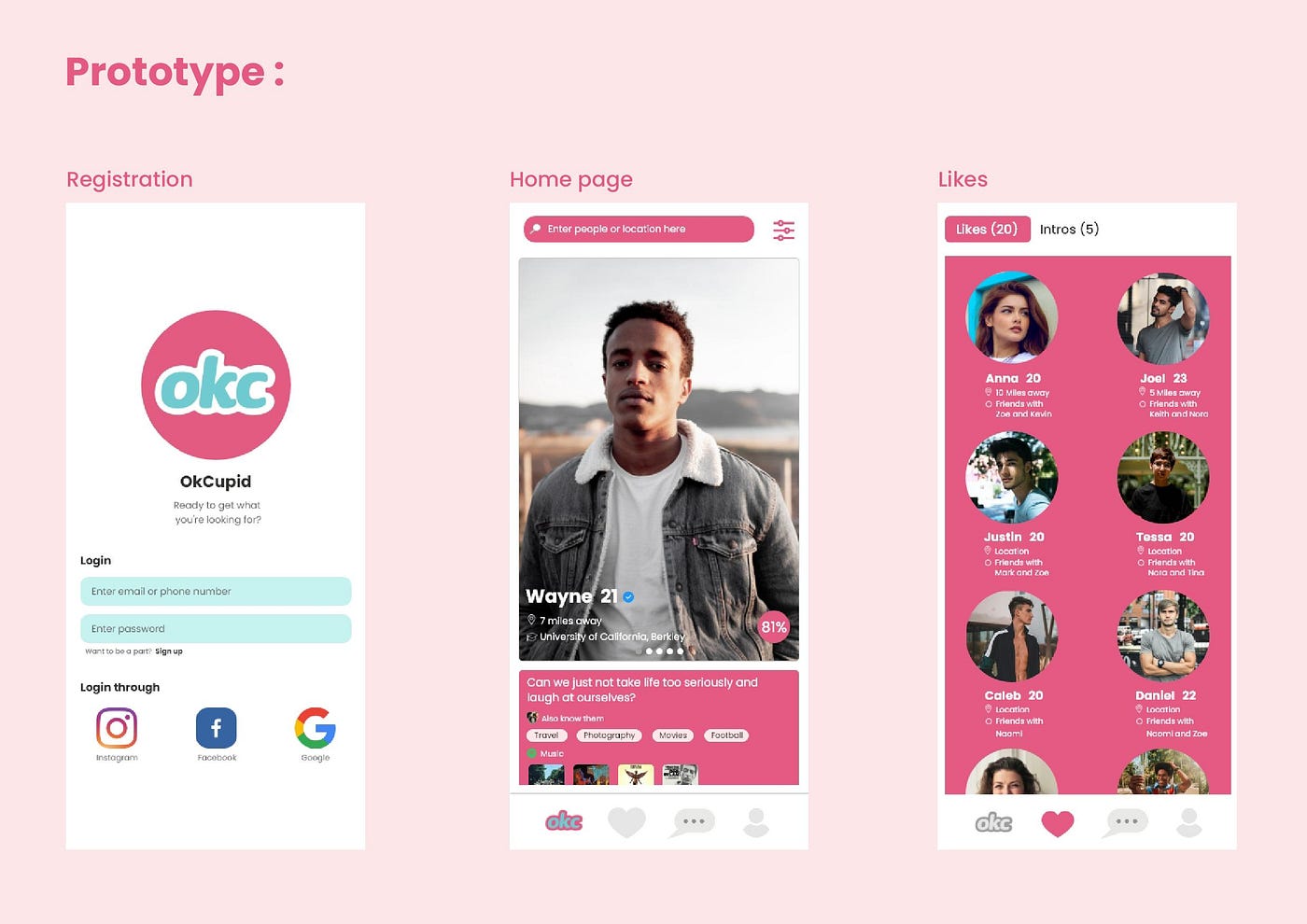OkCupid Redesign || Case Study. This is a conceptual redesigning of ...