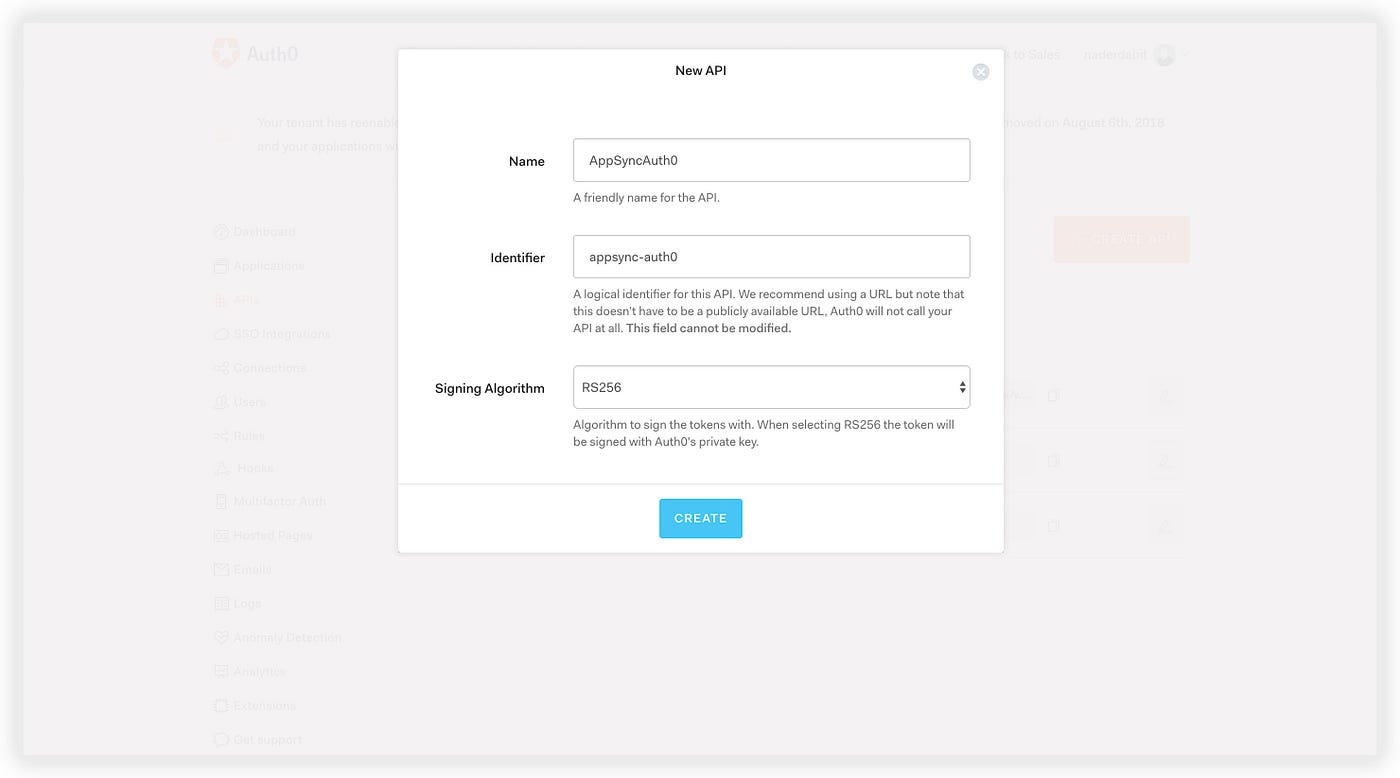 Authenticating an AWS AppSync GraphQL API with Auth0 | by Nader Dabit | Open GraphQL | Medium