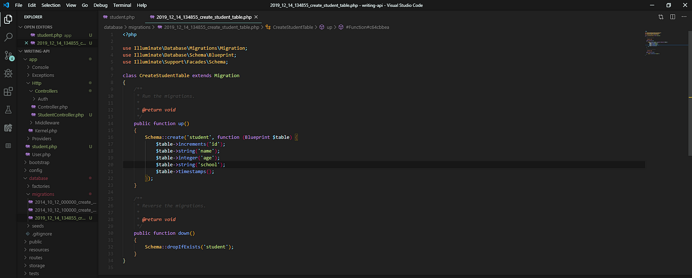 Writing An Api With Endpoints In Laravel To Insert Data To Mysql