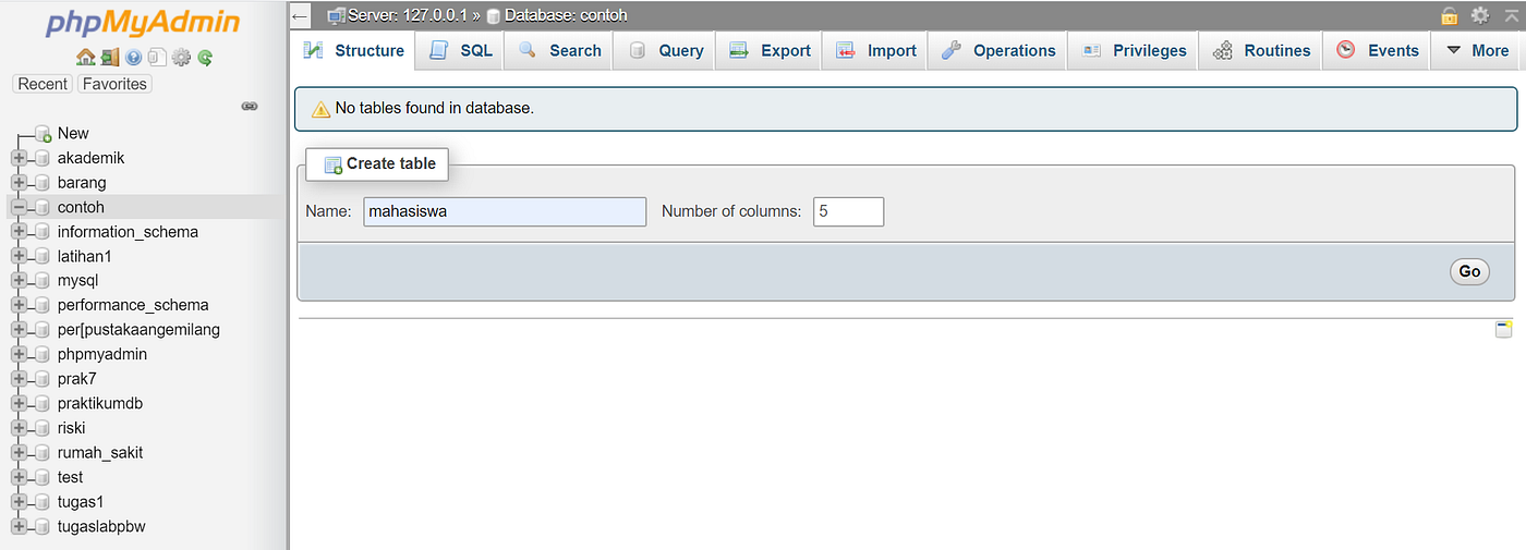 Belajar cara CRUD sederhana menggunakan php yang terhubung dengan MySQL ...