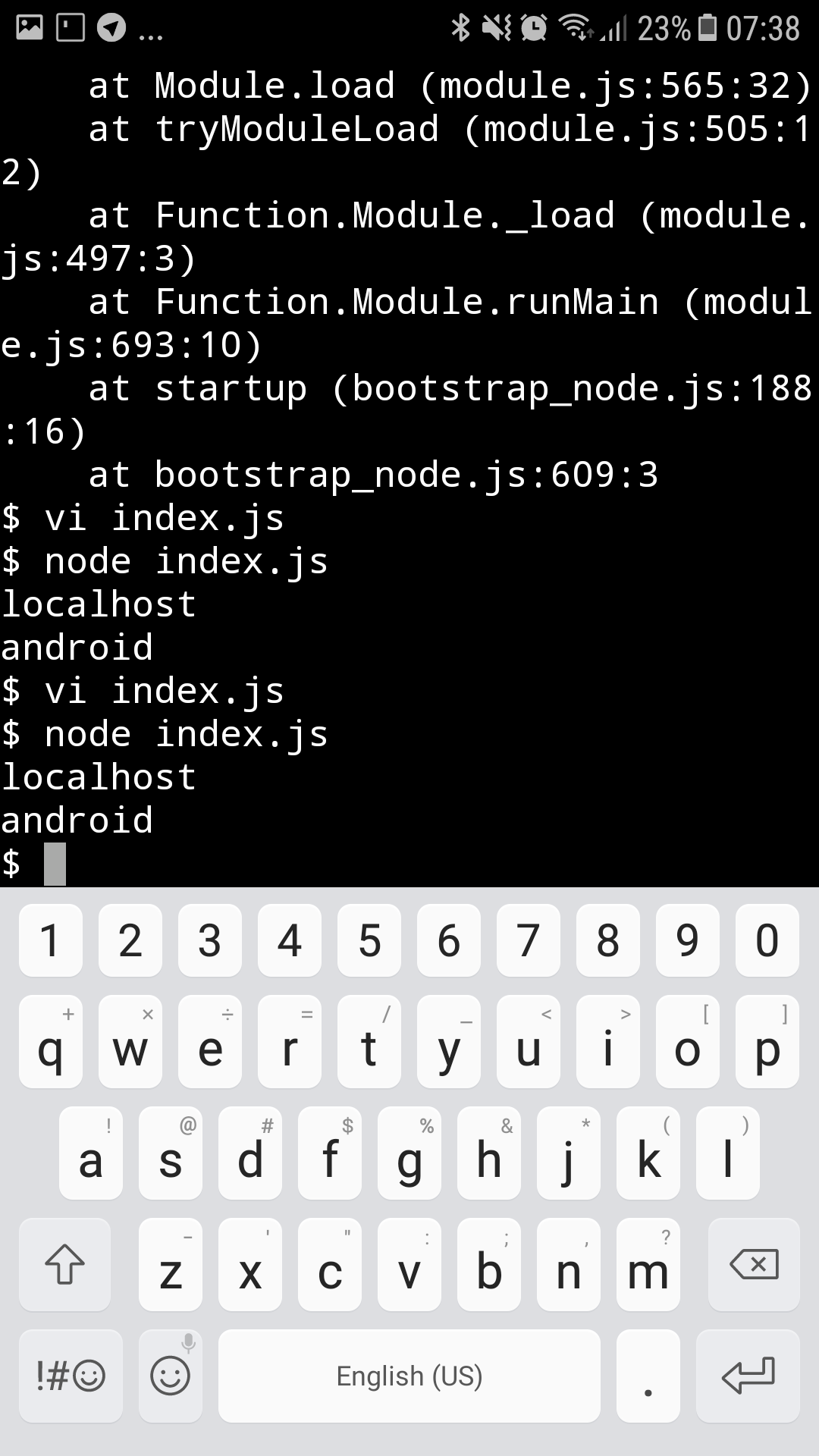 Brincando com Node.js no terminal Termux do Android | by Thiago S. Adriano | XP Inc. | Medium