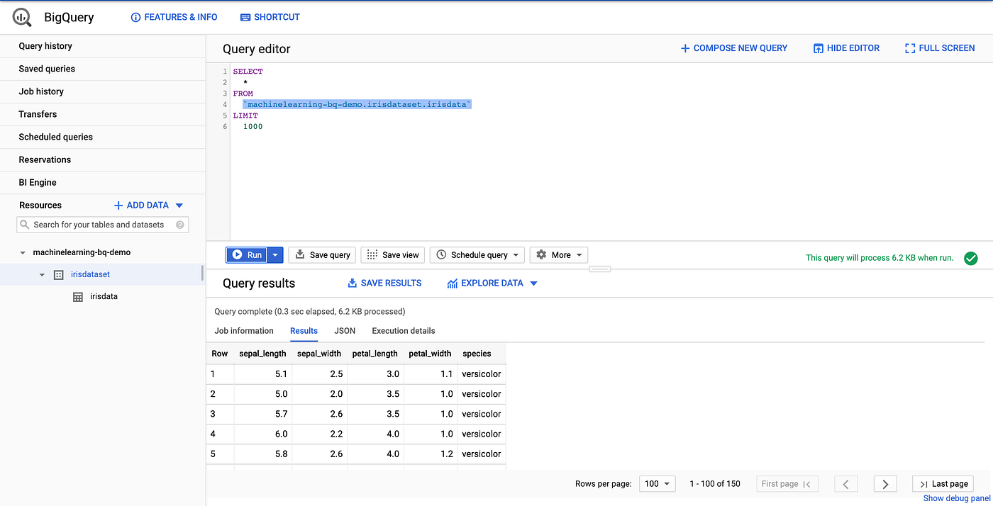 Introduction to Machine Learning in Google BigQuery | by Sourabh Jain ...