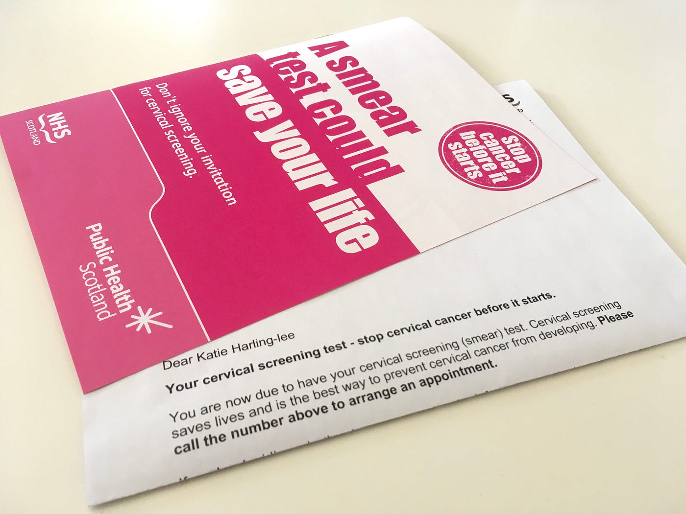 #362: The Cervical Screening Letter | by Katie Harling-Lee | Objects ...