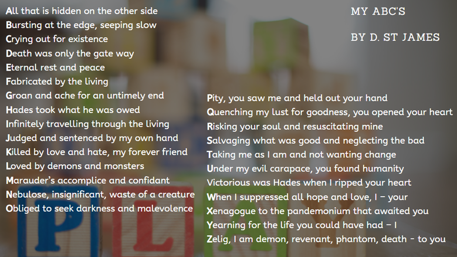 The abecedarian 🎭. An ABC poetry or Alphabet Poetry ( also… | by D St ...
