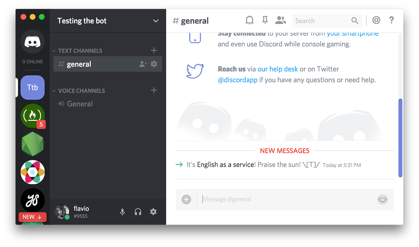 Create a Discord bot using Node. Create a simple Discord bot using… | by Flavio Copes | Bits and ...
