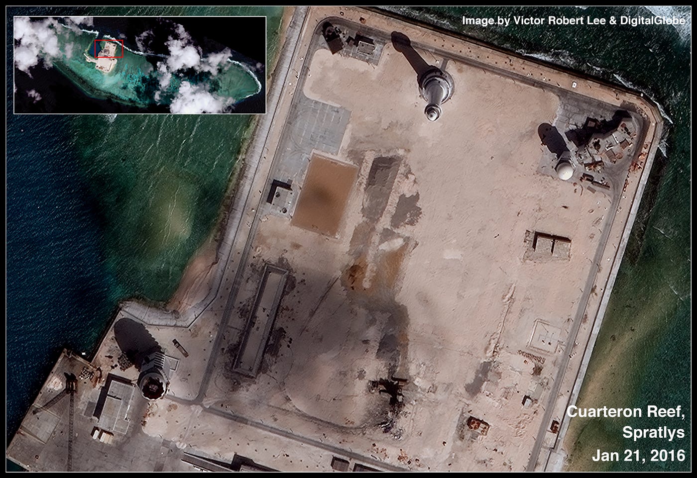 Cuarteron Reef, Spratlys, South China Sea: Satellite Image Update | by ...