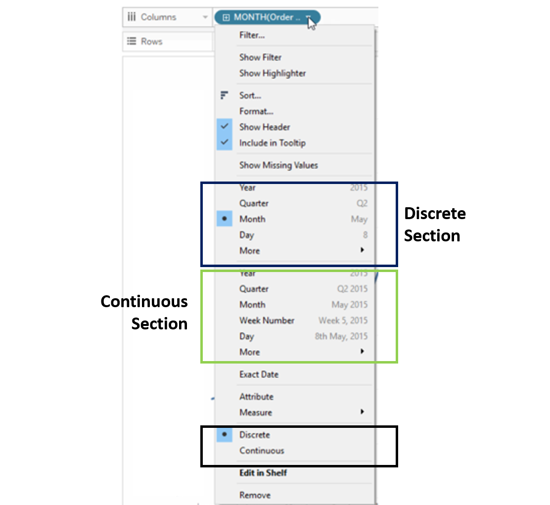 Tableau Tutorials 3 - Continuous and Discrete Dates | Geek Culture