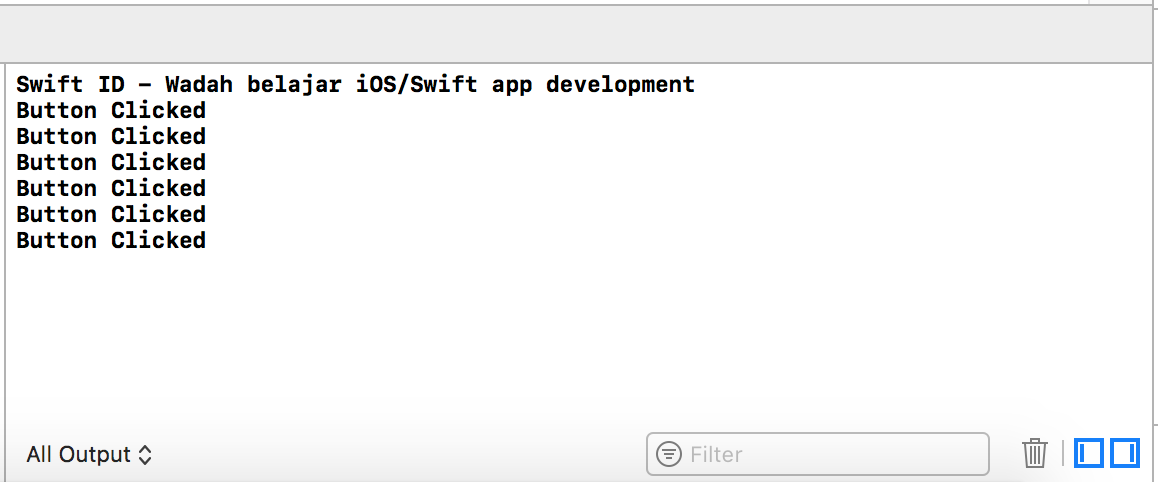 Tentang Button dan IBAction, juga Label dan IBOutlet | by R. Kukuh | Swift ID | Medium