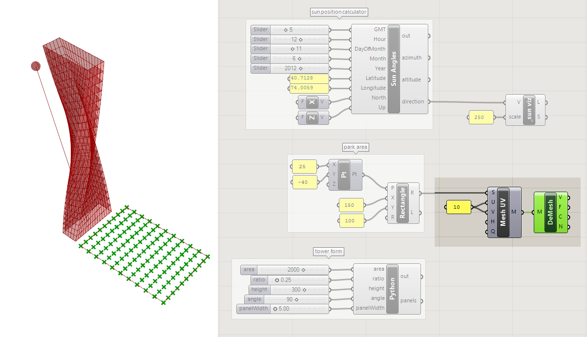 Solar analysis in Grasshopper. A large portion of a building’s… | by ...