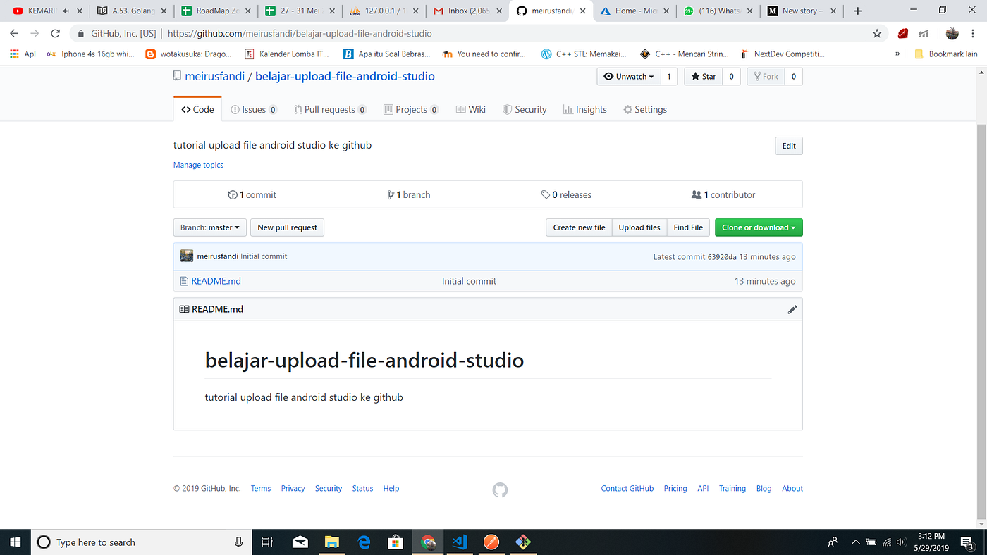 Cara upload Project Android ke Github | by Mei Rusfandi | Medium