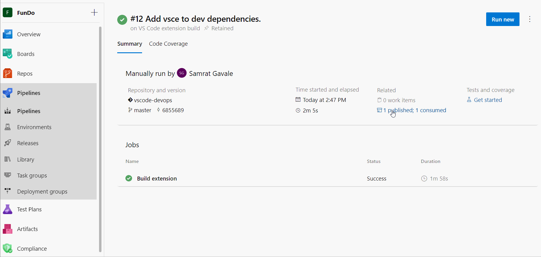 Build Pipeline for VS Code Extensions Through Azure DevOps | by Samrat ...