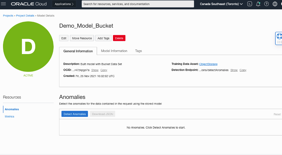 Anomaly Detection using Oracle Cloud AI Service (Dataset in ADW) | by Harjul Jobanputra | Medium