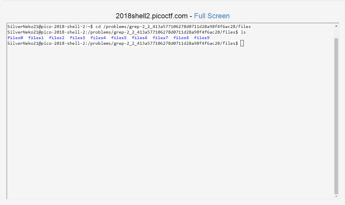 PicoCTF 2018: Grep 2 Solution. Located in the miscellaneous section… | by Silver | Medium
