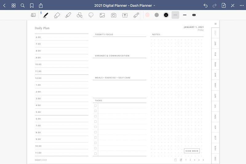 Goodnotes 5 Planner Template Free PRINTABLE TEMPLATES