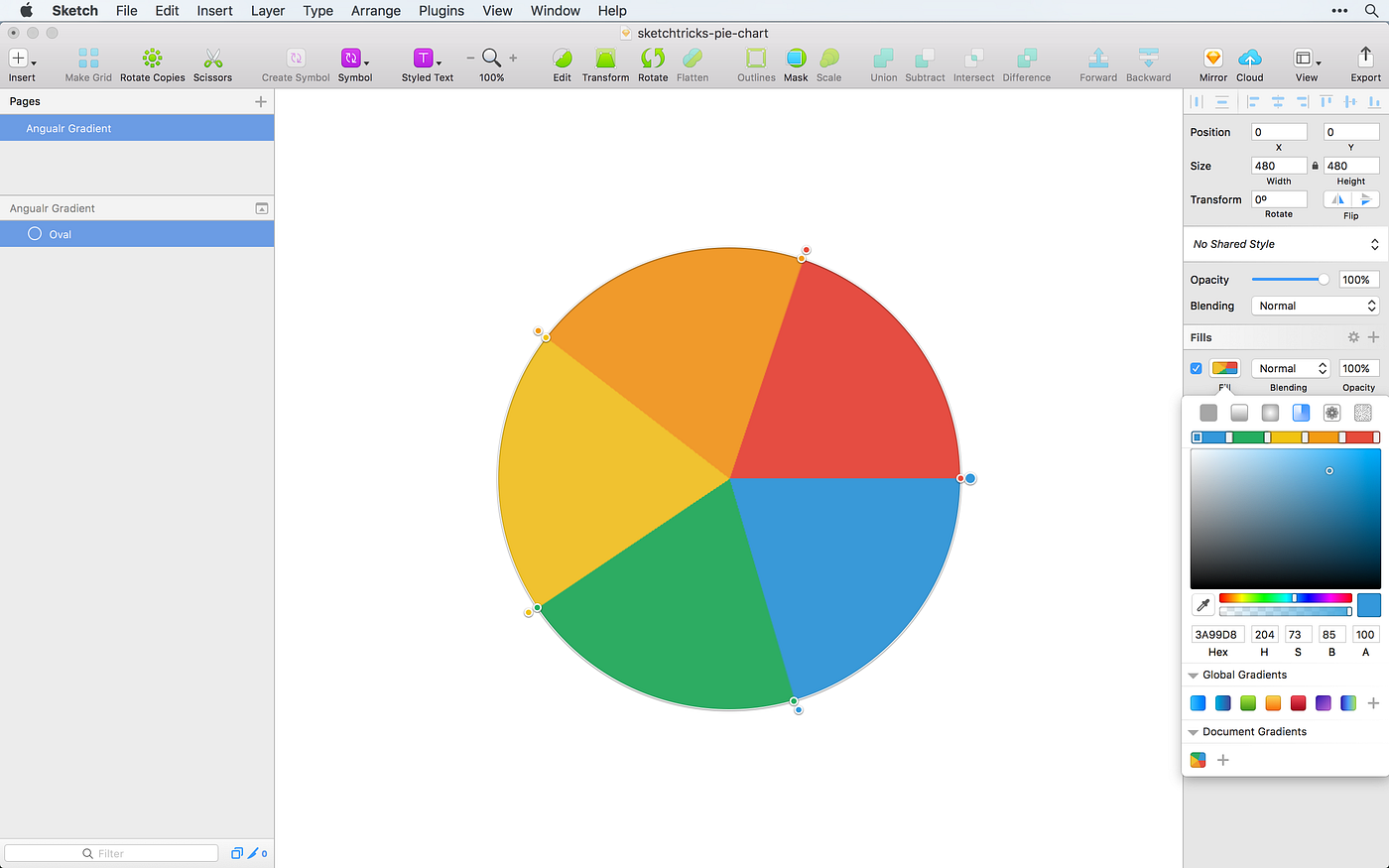 Creating a Pie Chart in Sketch the right way | by Marko Vuletič ...