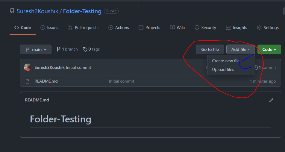How To Create a folder in a GitHub Repository??? | by SURESH KANNA | Medium