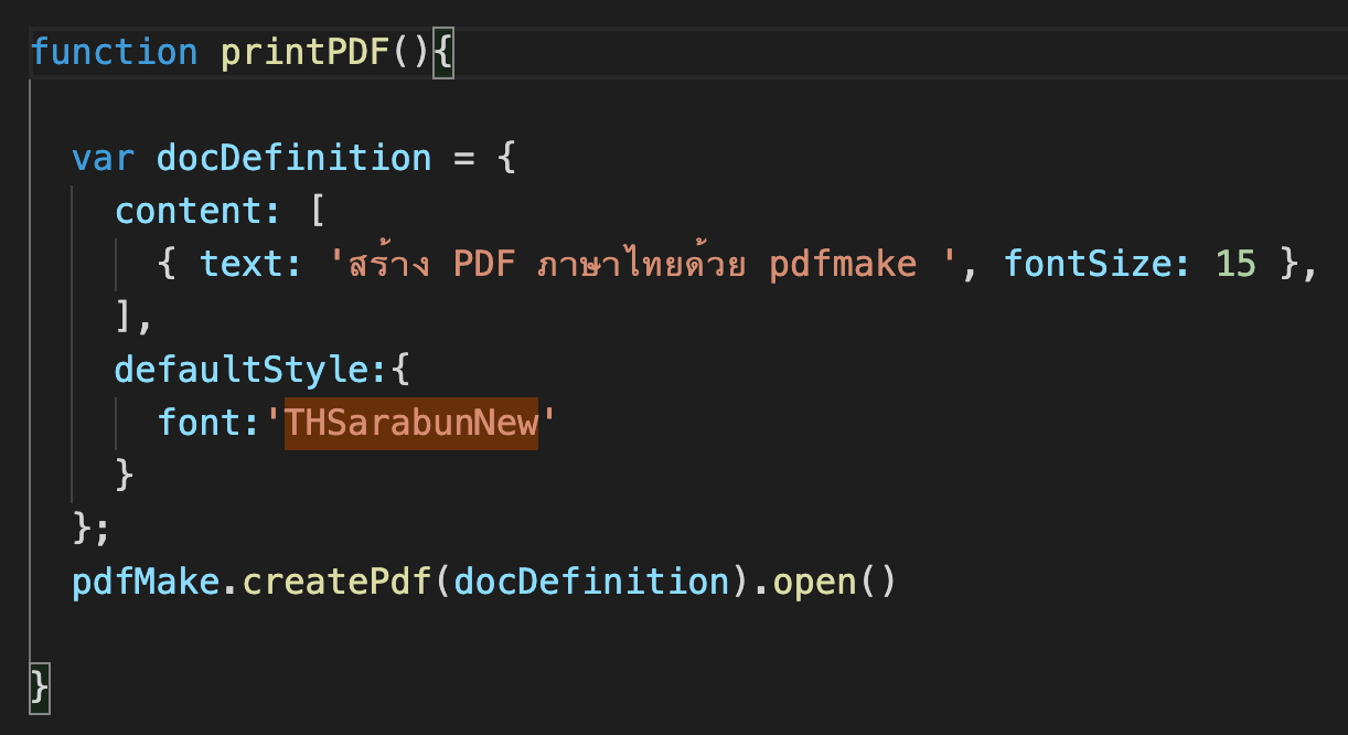 สร้าง PDF ภาษาไทย ด้วย ReactJS กับ PDFMake | by Sathittham Sangthong | Urbanice | Medium