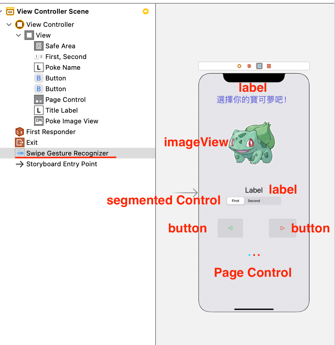 利用 page control，segmented control，button & gesture 變更內容 - 彼得潘的 Swift iOS App 開發教室 - Medium