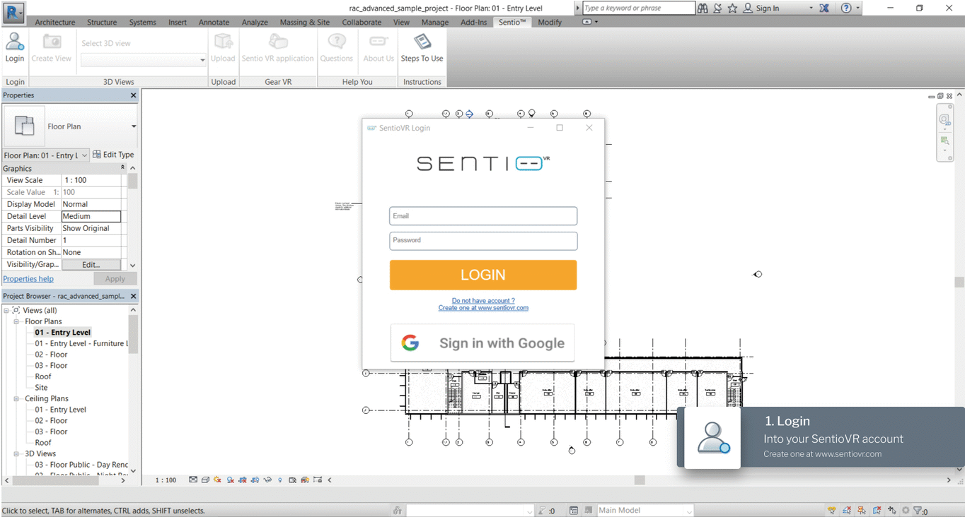 SENTIO VR plugin to view Autodesk Revit in Oculus Go | by Chaitanya ...
