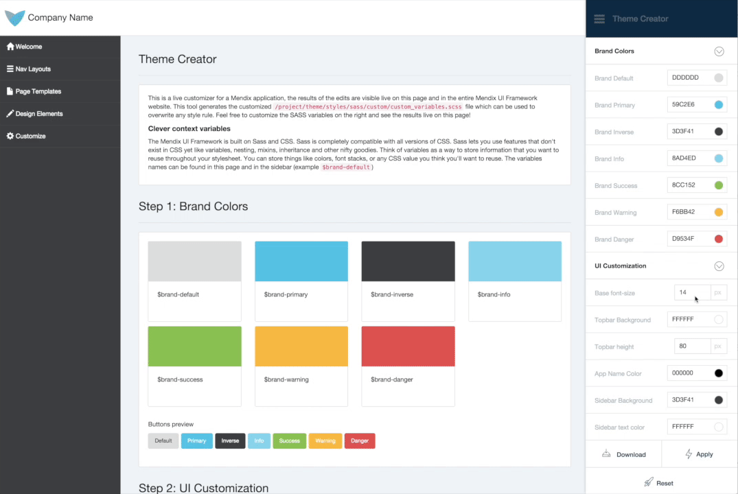 Mendix UI Theme Creator. It has only been a few weeks since we… | by Erik Heddema | Medium