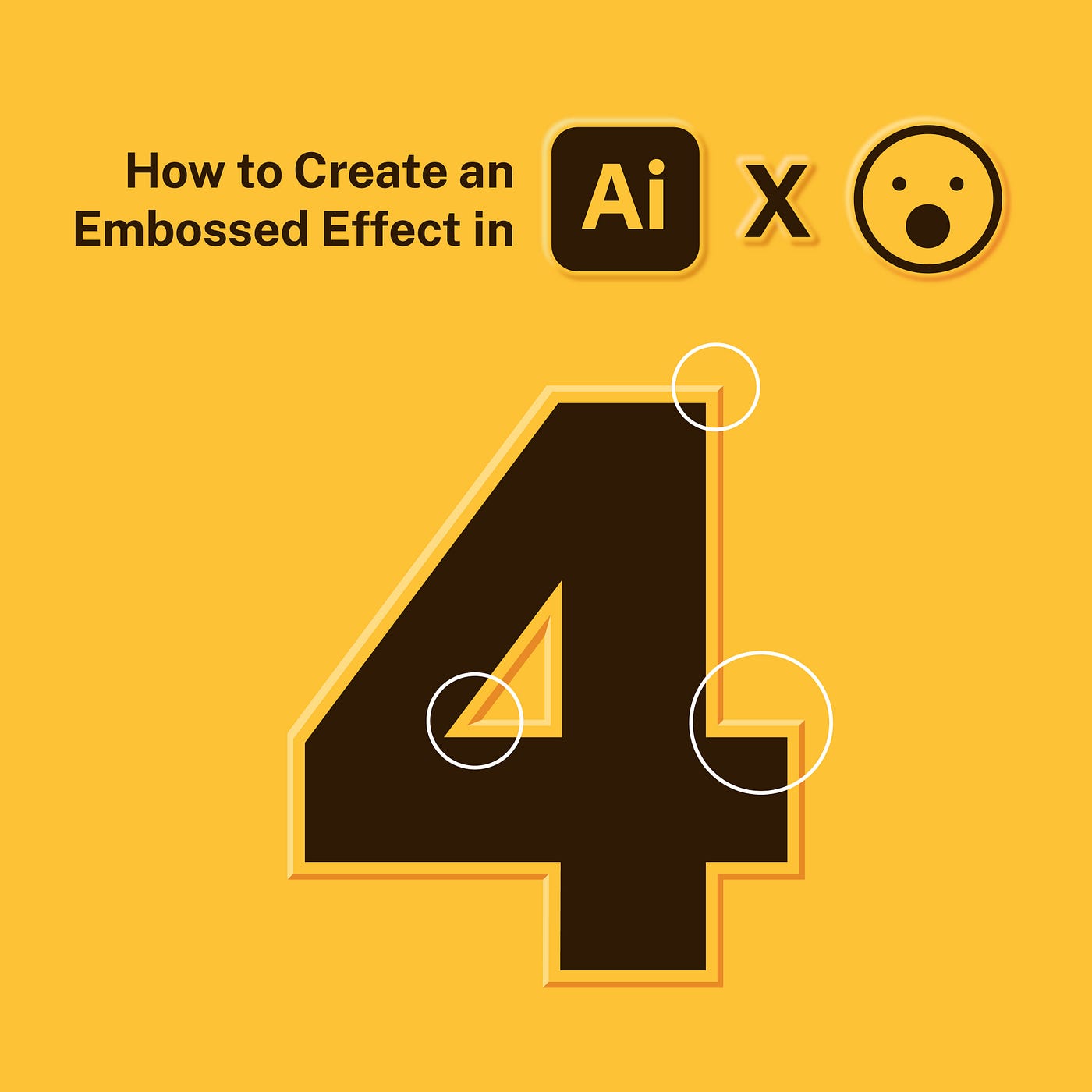 How to Create an Embossed Effect in Adobe Illustrator | by Nichan | Medium