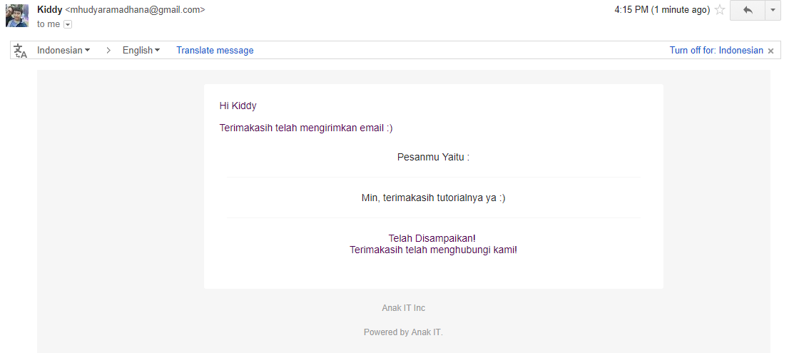 Tutorial Laravel 5.4 — Mengirim Email | by Hudya | Medium