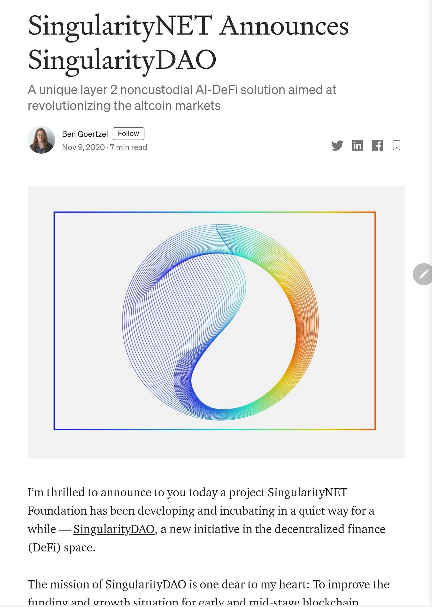 Cardano + SingularityNET Partnership = Trillions in Marketcap! | by Fractal Crypto | Medium