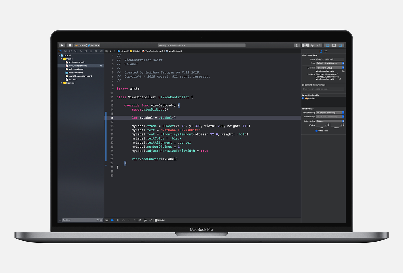 UIKit: UILabel. Bütün uygulamalarda bulunan UILabel… | by Halil Özel | TurkishKit | Medium