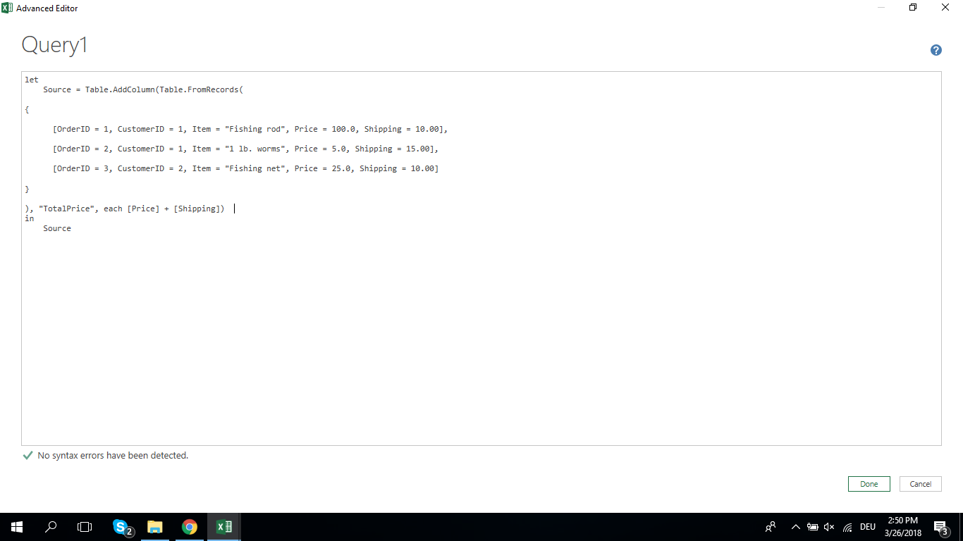 #5 Lesson — Part 2 | Learn to Code with Microsoft M-Language: Real World Project — Mashing up ...