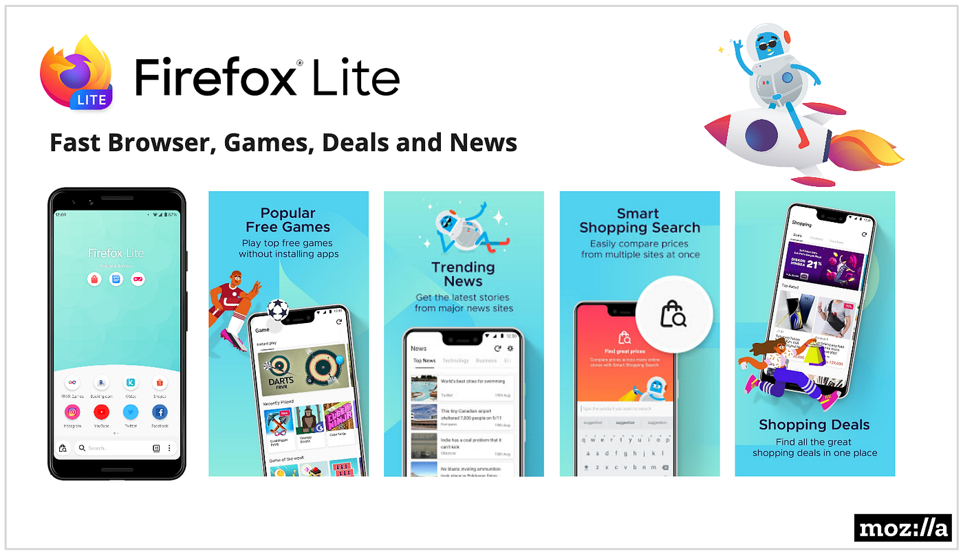 Firefox Lite Transforms into Multi-function Mobile Browser Platform | by Mozilla in Asia | Medium