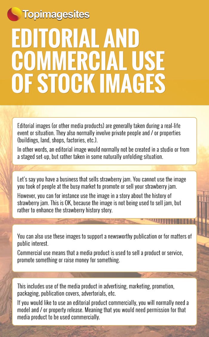 Difference in editorial and commercial stock images | by Topimagesites ...